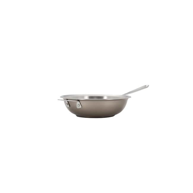 12 in. Hotstone Taupe Cucina Chefs Pan with Lid - Induction Bottom ...