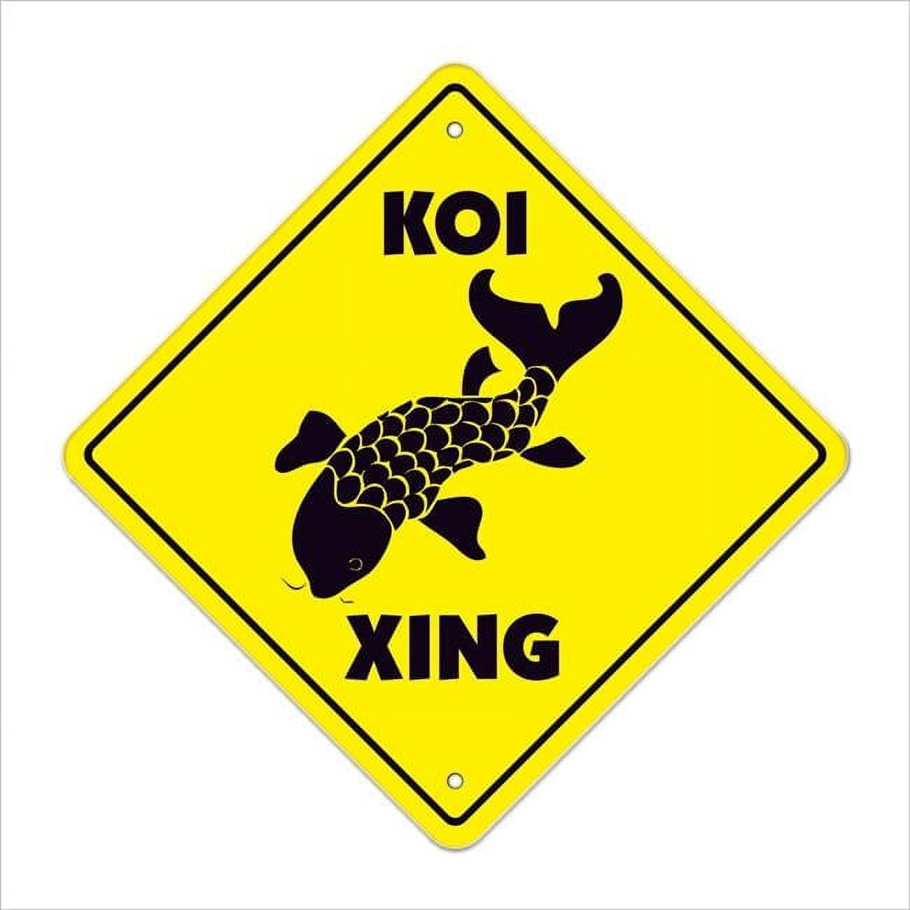 12 in. Koi Zone Xing Crossing Sign - Walmart.com