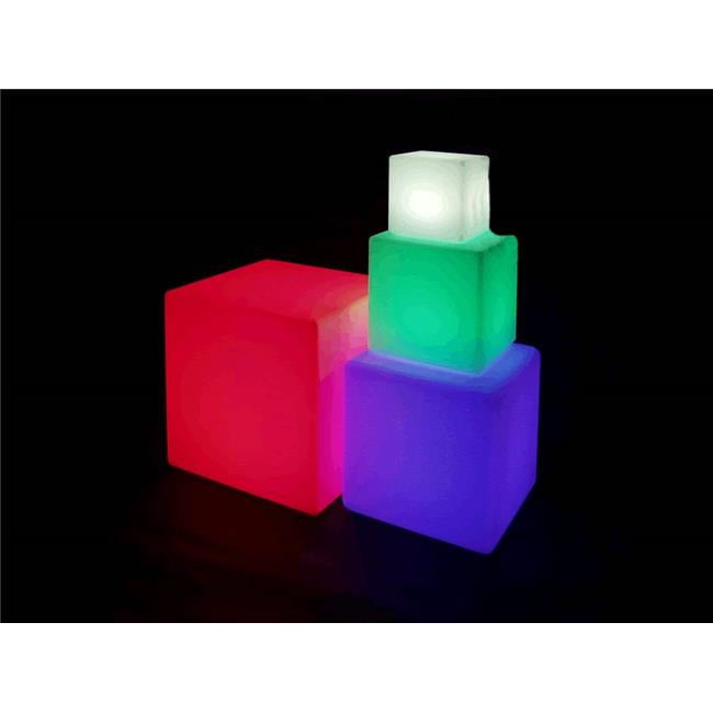 12 in. LED Color Changing Cube Light Table Furniture - Walmart.com