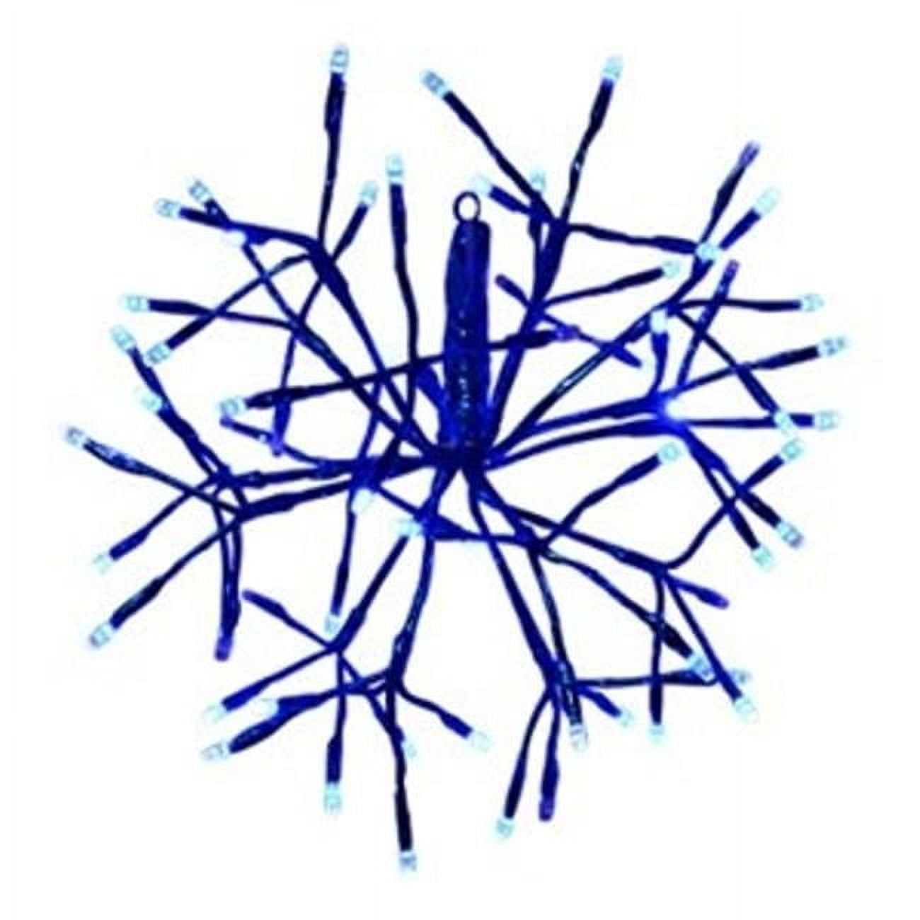 12 in. LED Shimmering Sphere with Wire Branches, Blue - Walmart.com