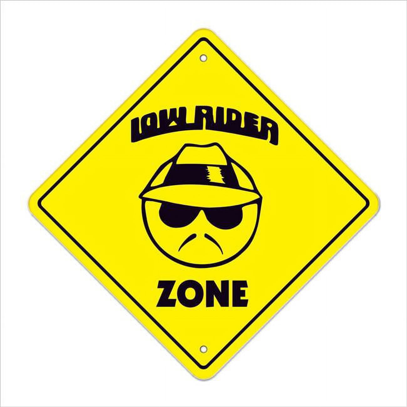 12 in. Lowrider Zone Xing Crossing Sign - Walmart.com