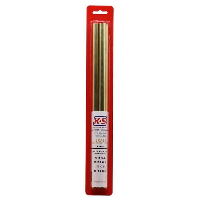 12 in. Mill Round Brass Tube, Pack of 4 - Walmart.com