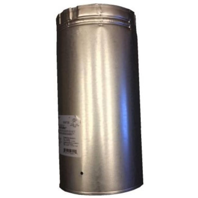 12 in. Pipe Length Galvanized Venting Component for Gas Fireplaces ...