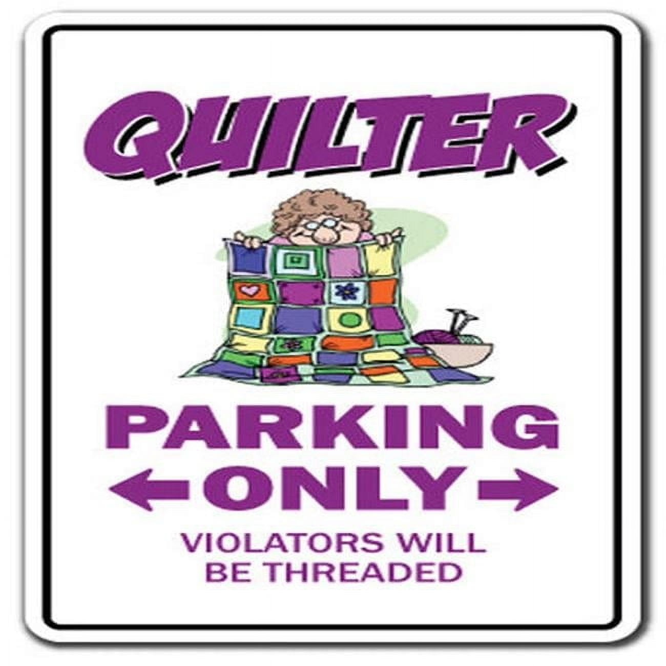 12 in. Quilter Parking Decal - Quilting Sewing Circle Group Quilt ...