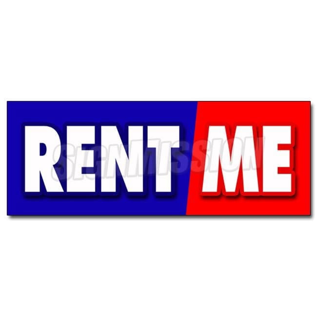 12 in. Rent Me Decal Sticker - Tools Trucks Cars Building Furniture ...