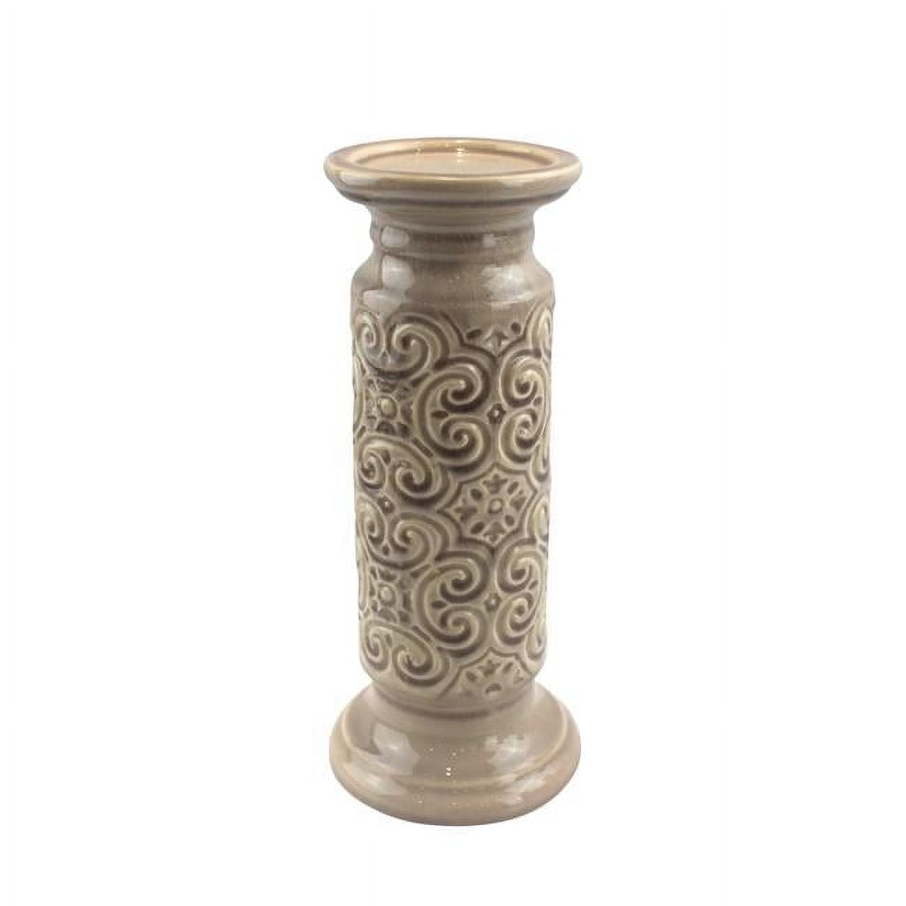 12 in. Scroll Candle Holder, Blue - Walmart.com