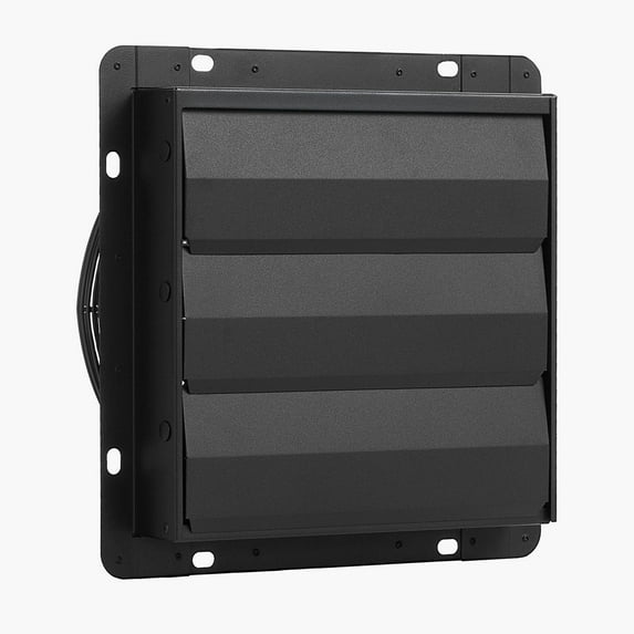 12 in. Shutter Exhaust Fan, Wall Mounted Attic Vent Fan with Smart ...