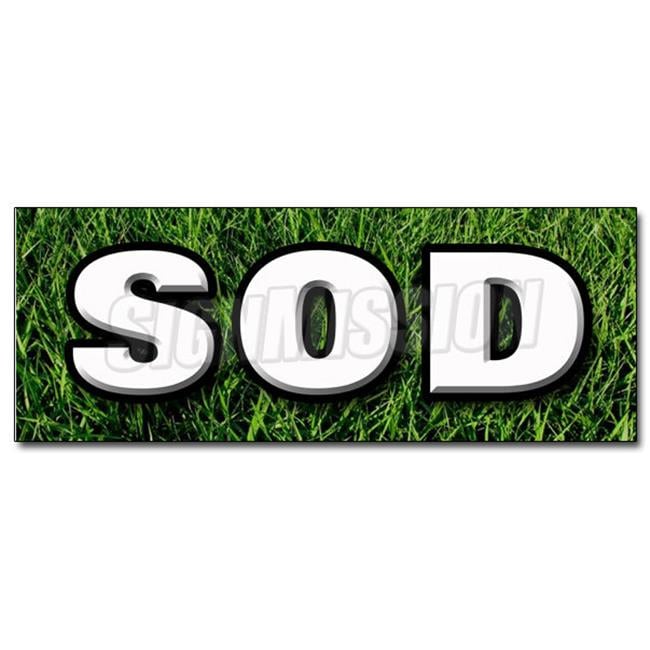 12 in. Sod Decal Sticker - Landscape Landscaper for Sale Grass Seed ...