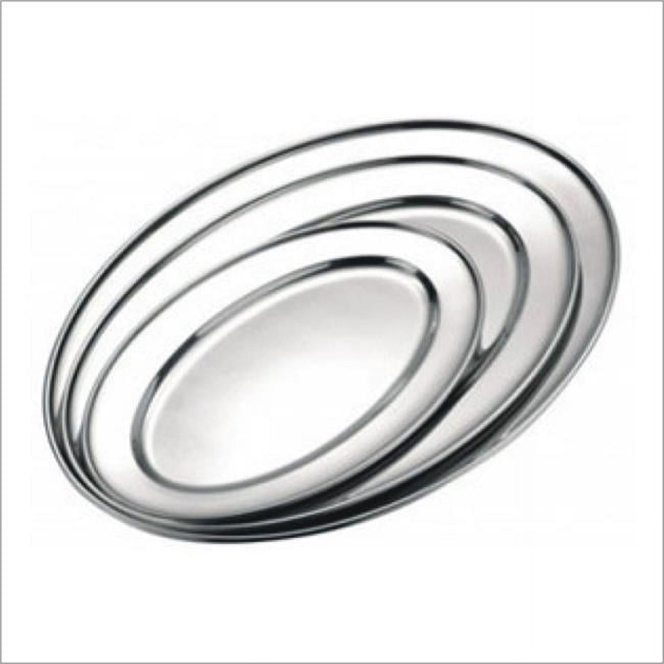 12 in. Stainless Steel Oval Tray - Walmart.com