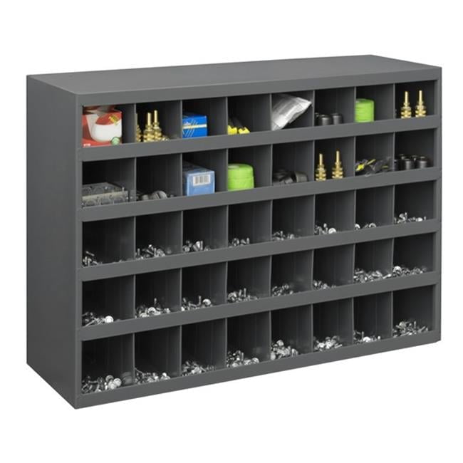 12 in. Steel 40 Opening Bin for Small Part Storage, Gray - Walmart.com