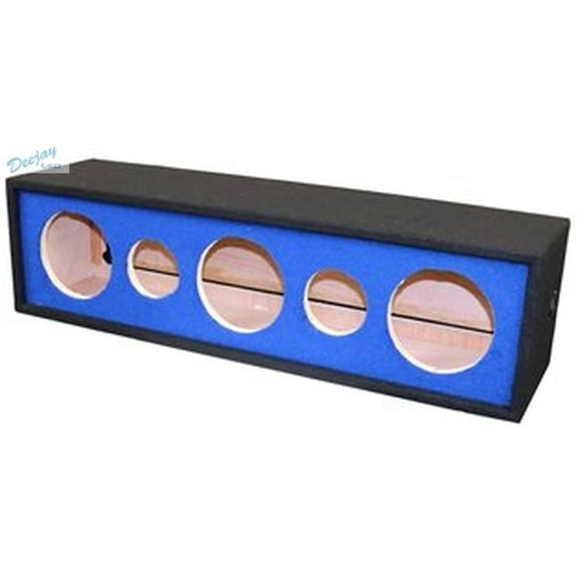 12 in. Three Horn Two Tweeters Side Speaker Enclosure, Blue - Walmart.com