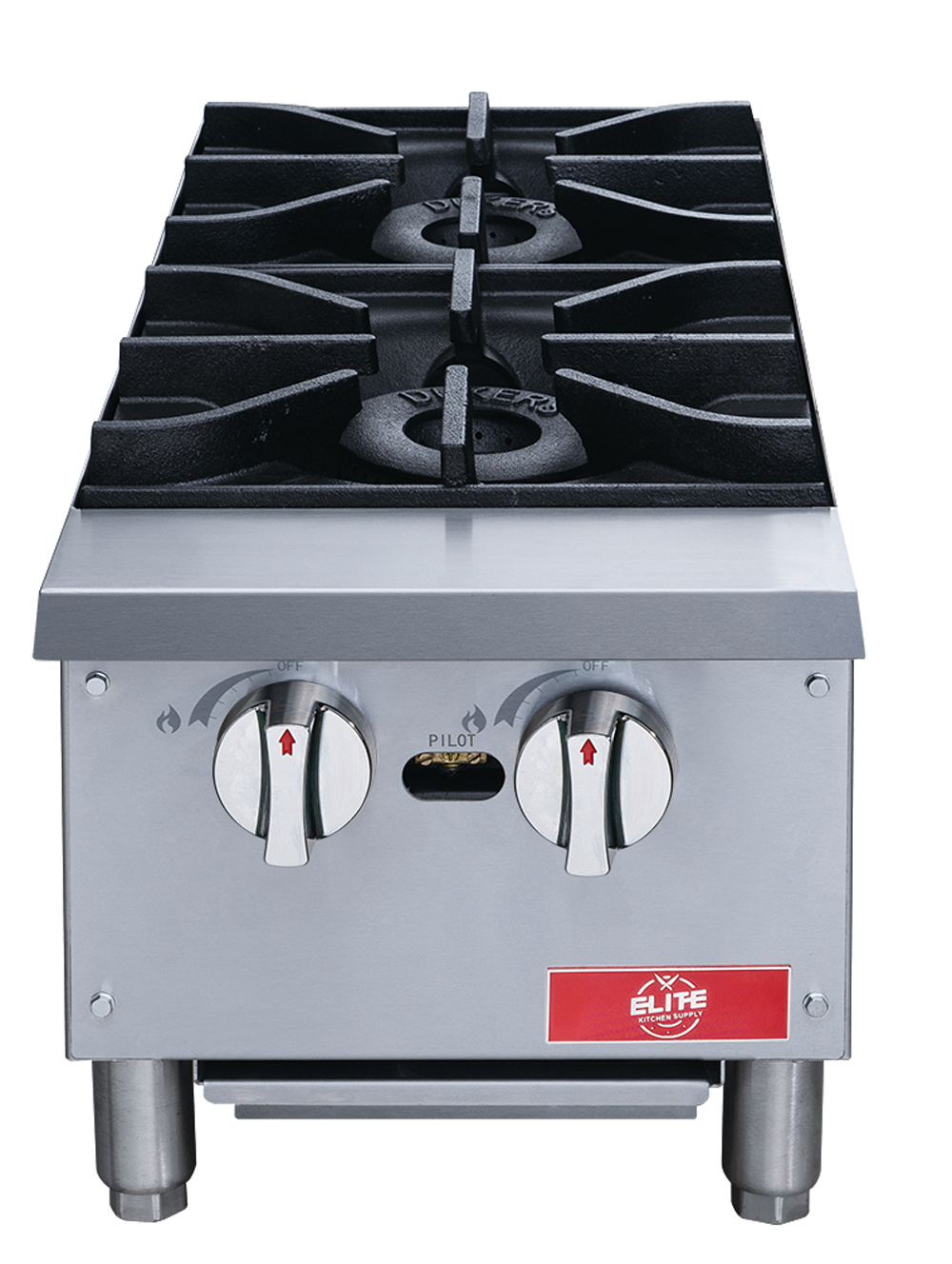 12 in. Two Burner Commercial Hot Plate/ Countertop Range 56000 BTU ...