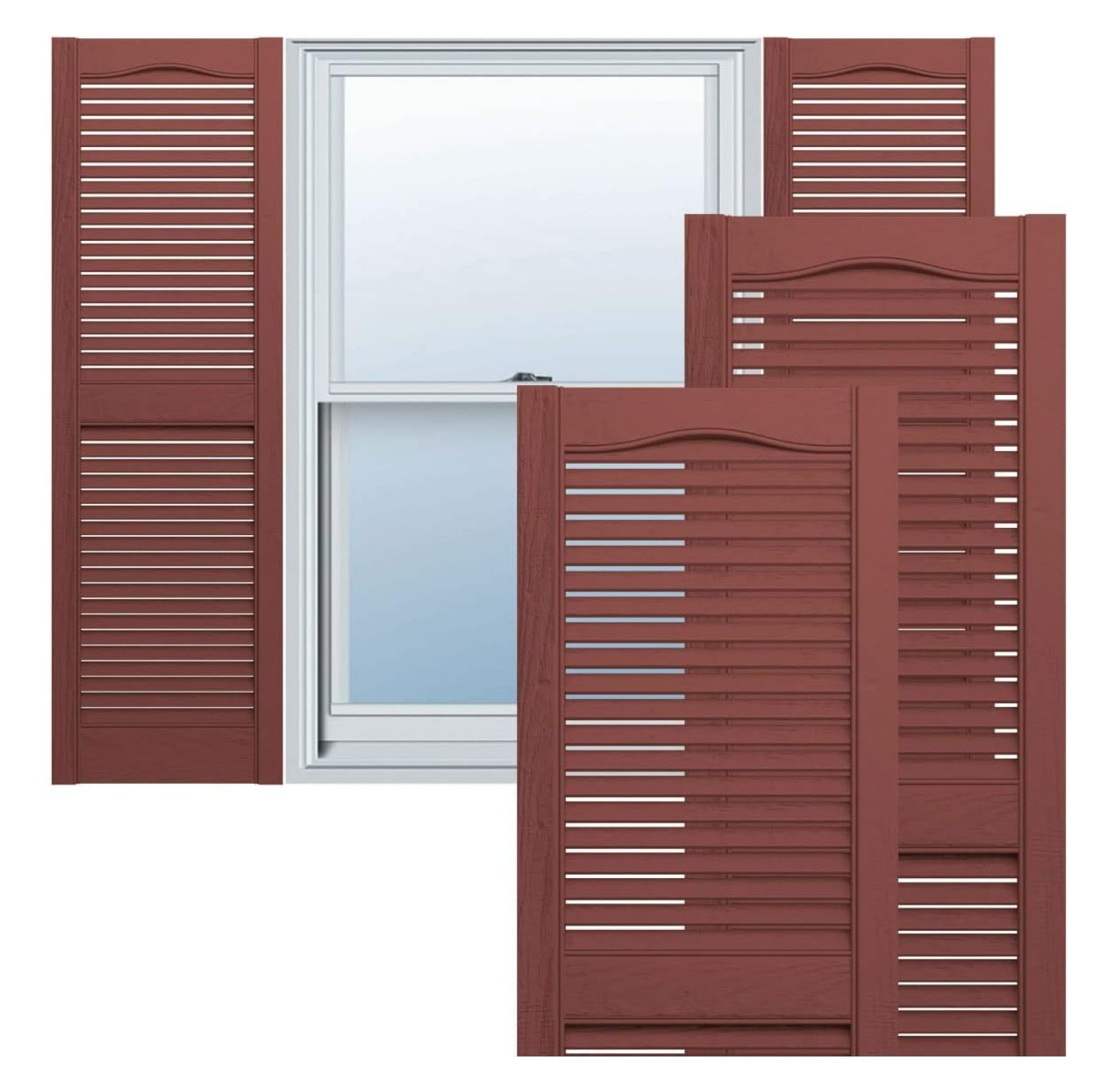 12 in. W x 36 in. H , Standard Cathedral Top Center Mullion, Open ...