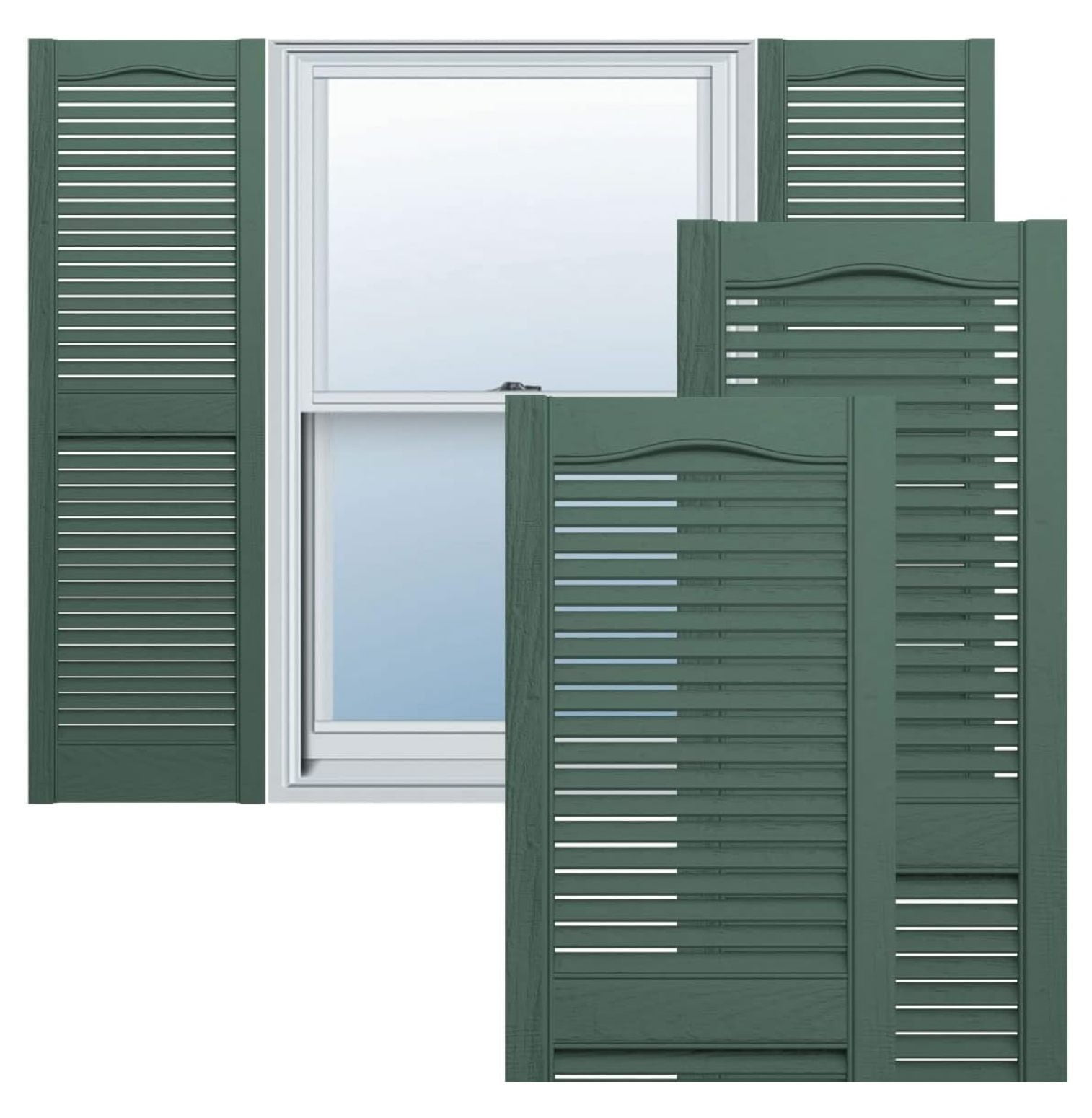 12 in. W x 43 in. H , Standard Cathedral Top Center Mullion, Open ...