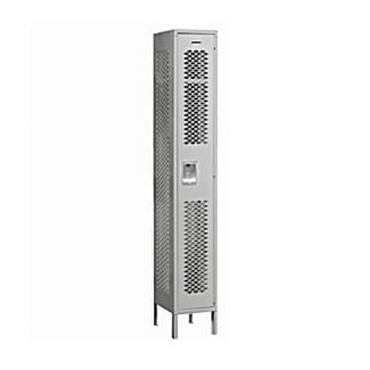 12 in. W x 78 in. H x 15 in. D Vented Metal Locker-Single Tier-Gray-Assembled - Walmart.com