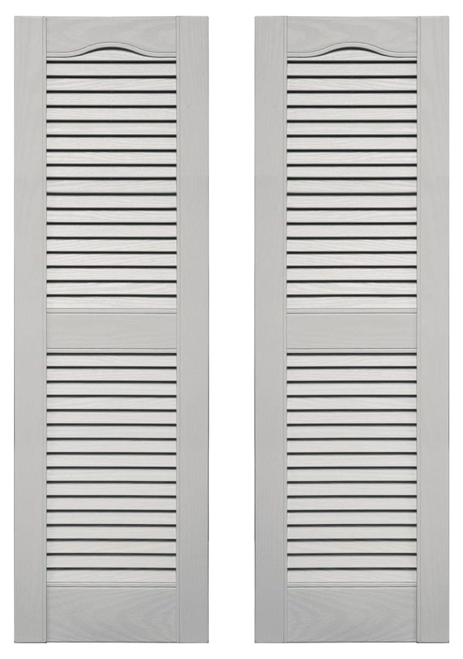 12 in. W x in. H , Standard Cathedral Top Center Mullion, Open Louver ...