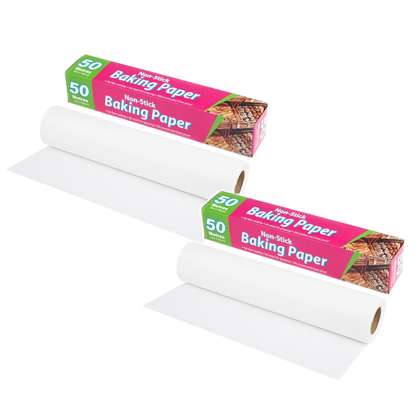 12 in X 16 FT Baking Paper Roll for Cooking Non-Stick Comfy White Paper ...