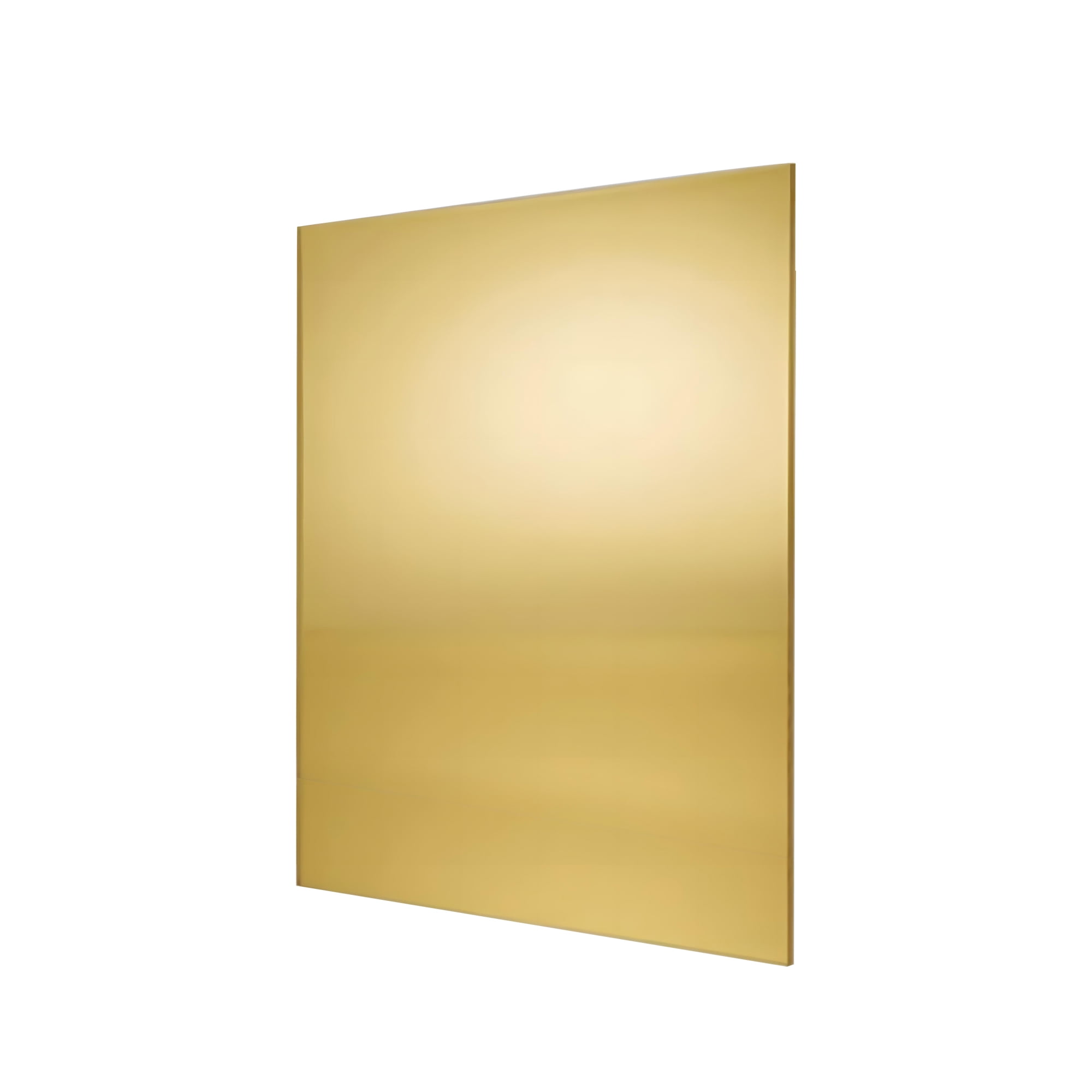 12 in. x 24 in. x 1/16 in. Gold Thick Acrylic Square Mirror Sheet ...