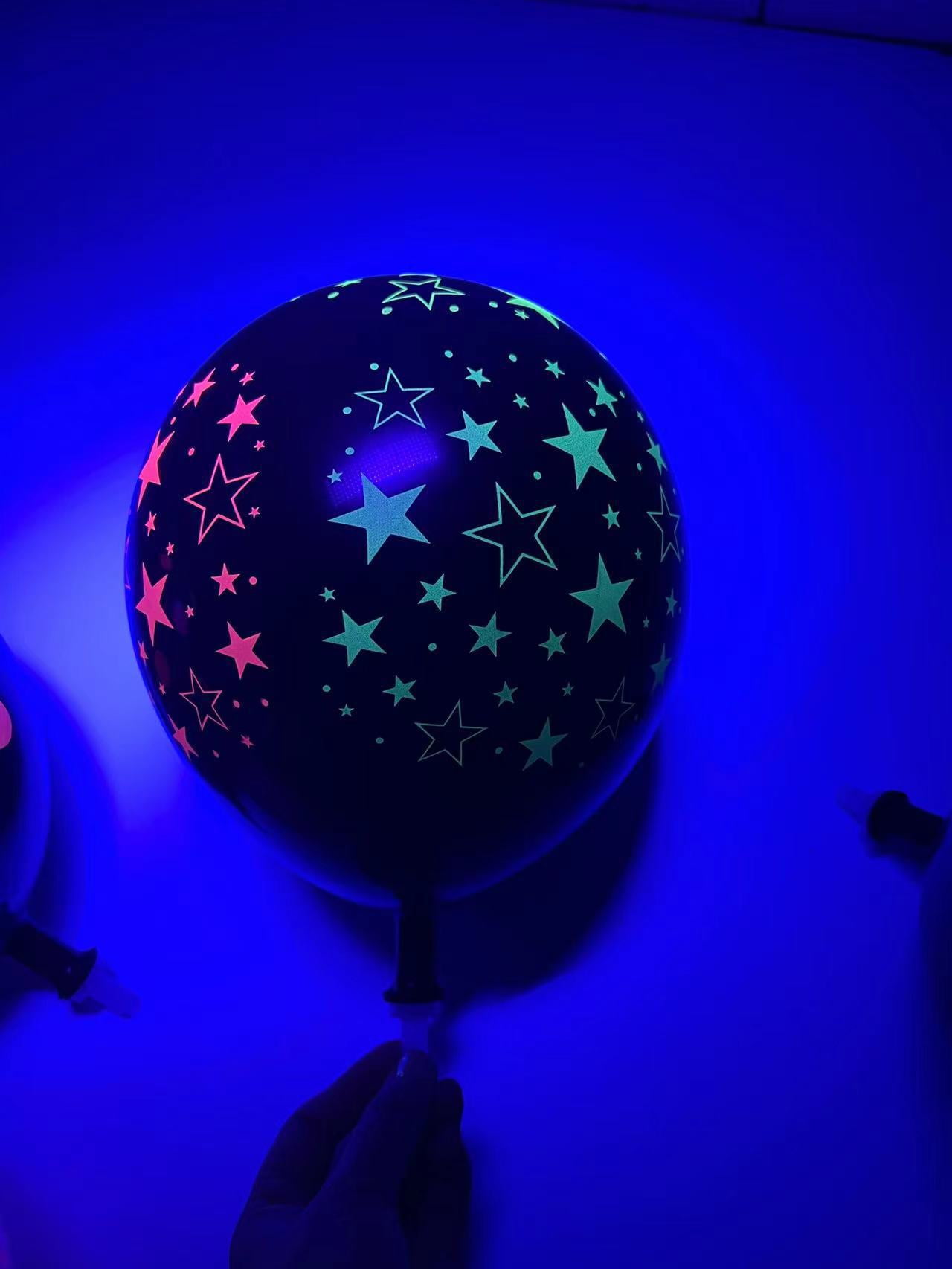 12 inch 10 inch transparent fluorescent balloon color luminous balloon ...