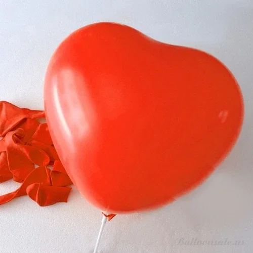 12 inch 100x Hot Red Colors Heart Latex Thick Party Balloons 3.2g ...