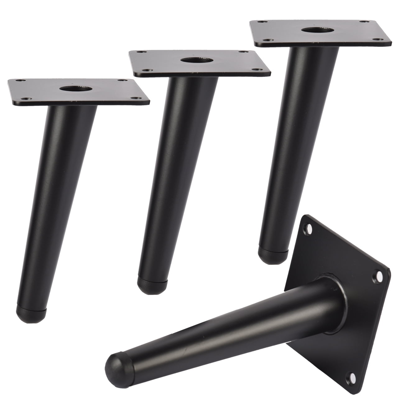 12 inch / 30cm Metal Furniture Legs, Tchosuz Pack of 4 Mid Century ...