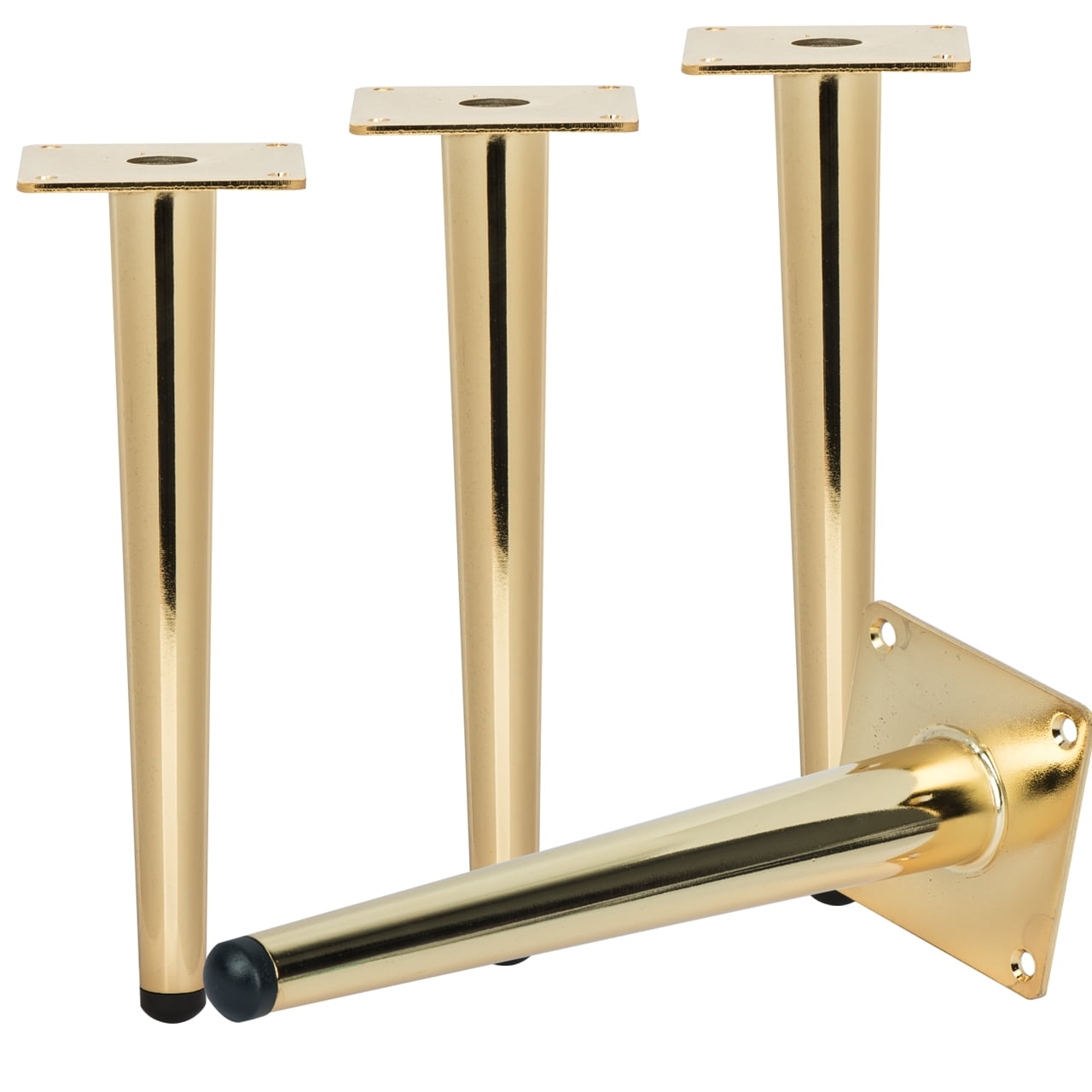 12 inch / 30cm Metal Furniture Legs, Tchosuz Pack of 4 Mid Century ...