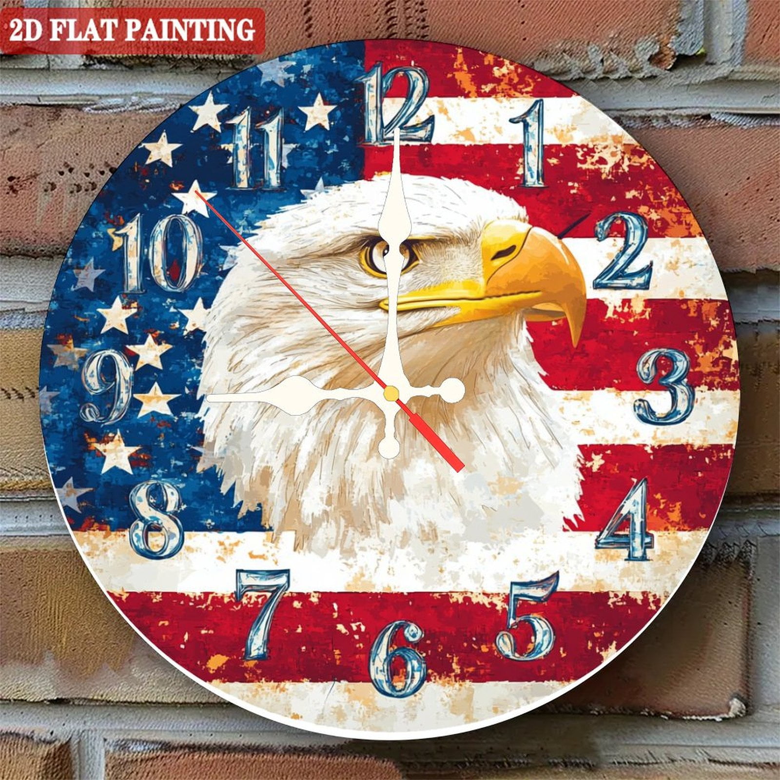 12-inch（30cm） art decorative wall clock，A crab wearing a chef's hat ...