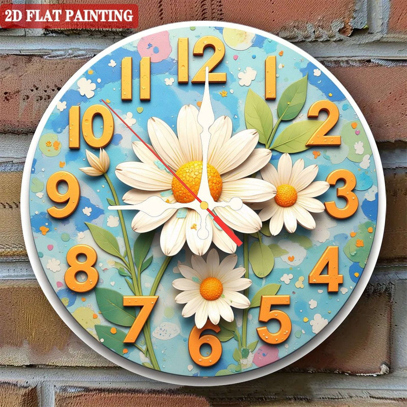 12-inch（30cm） art decorative wall clock，A small character in a chef's ...