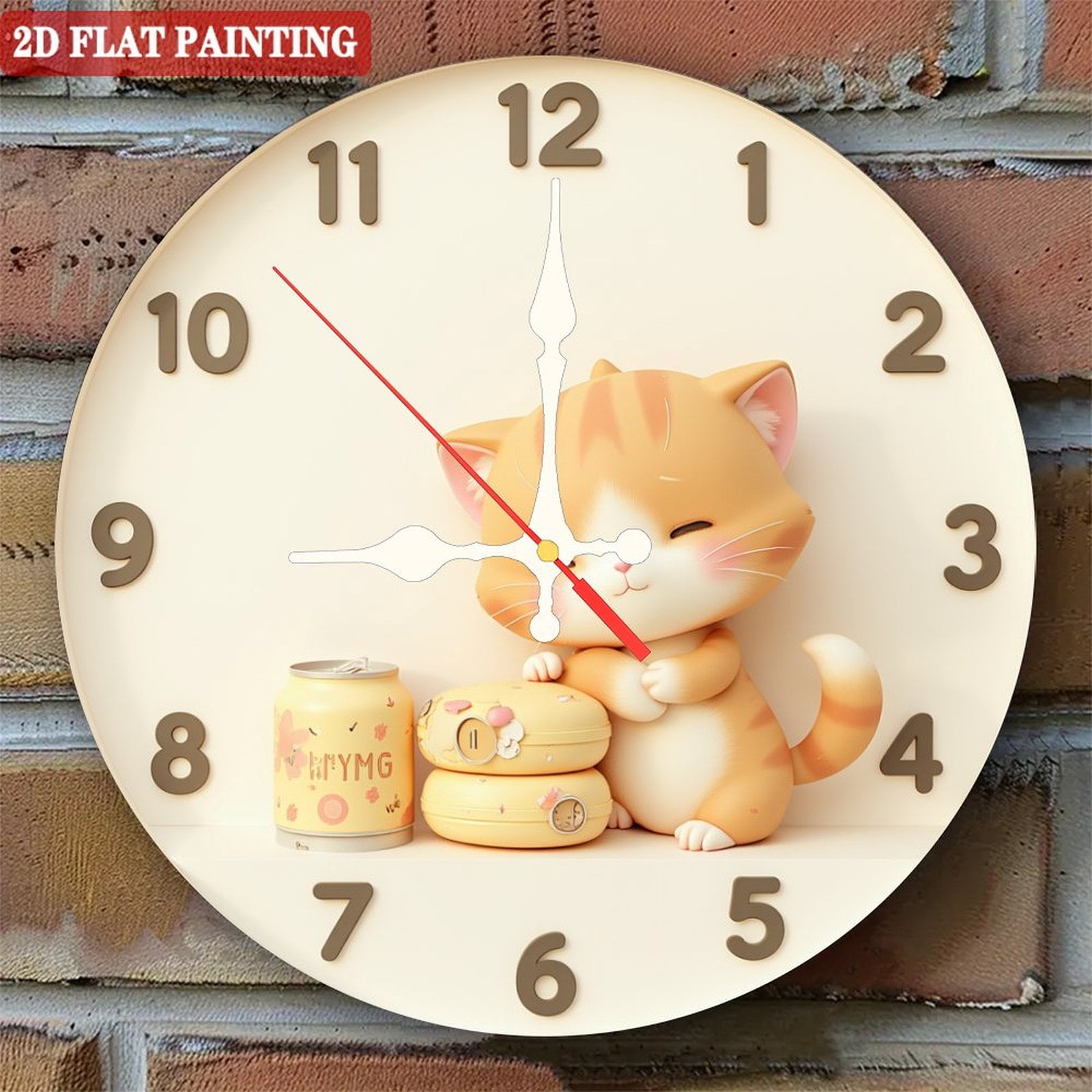 12-inch（30cm） art decorative wall clock，Add a vibrant touch with this ...