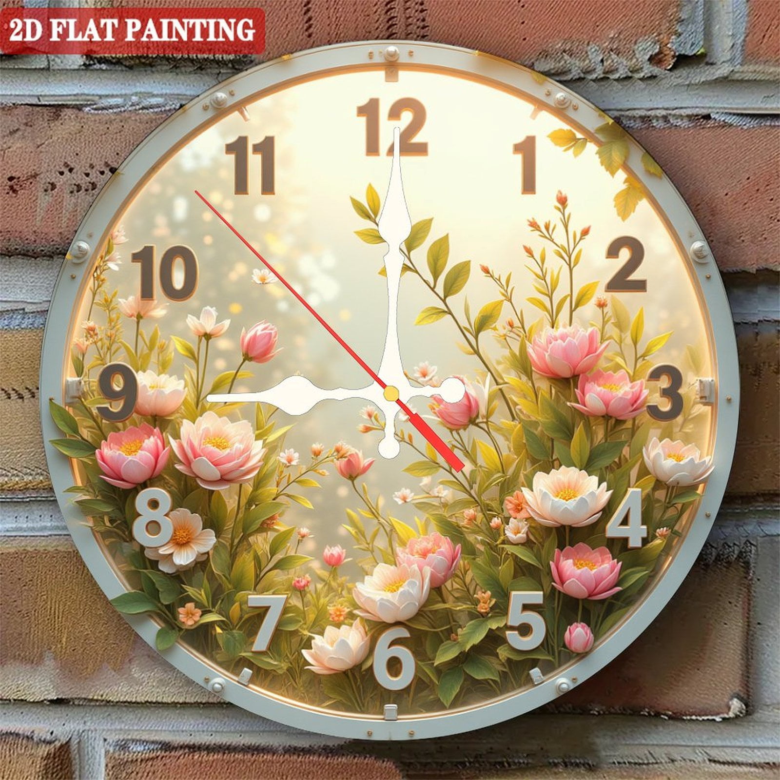 12-inch（30cm） art decorative wall clock，The clock face with a large ...