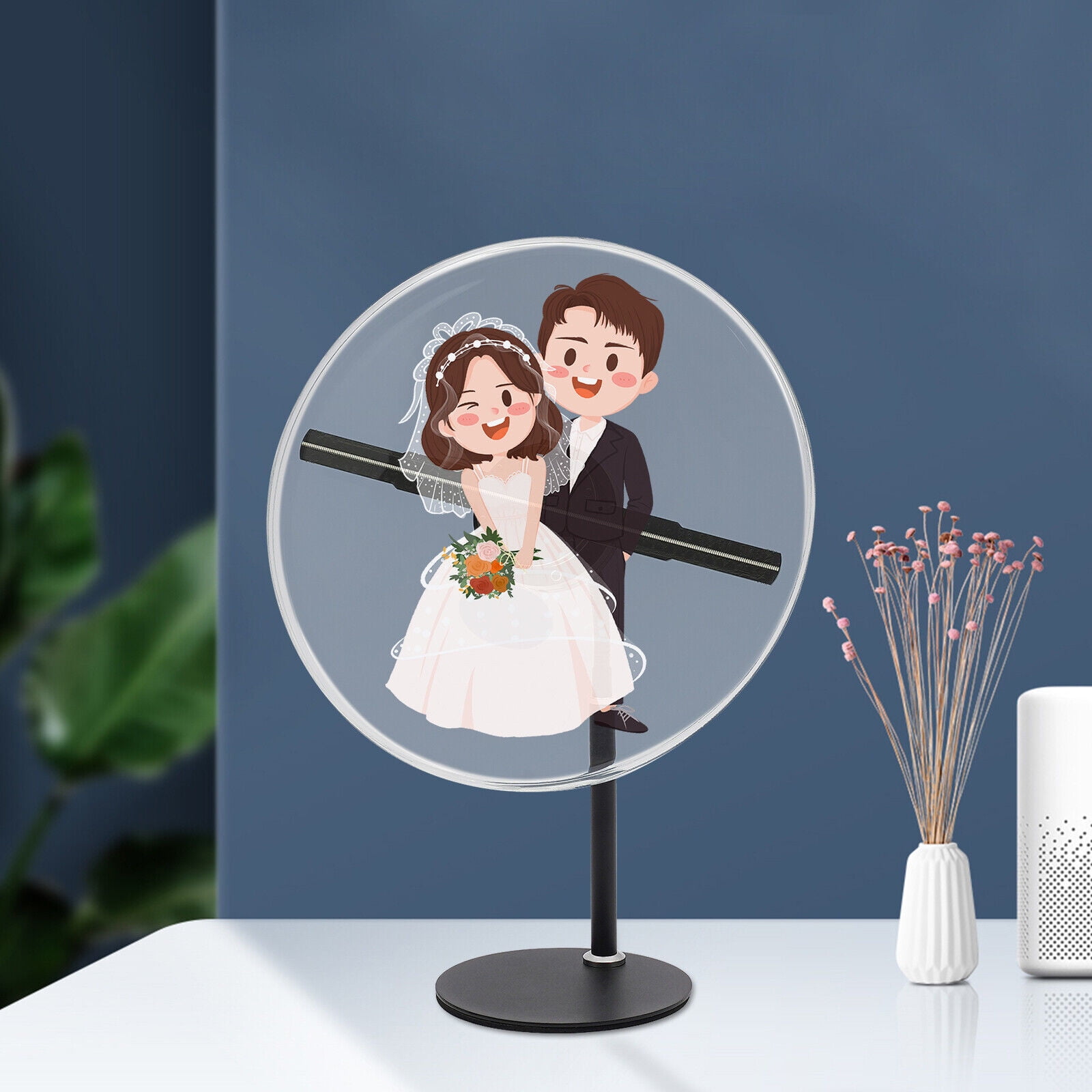 (12 inch) 3D Hologram Advertising Display Fan Holographic LED Air Fan ...
