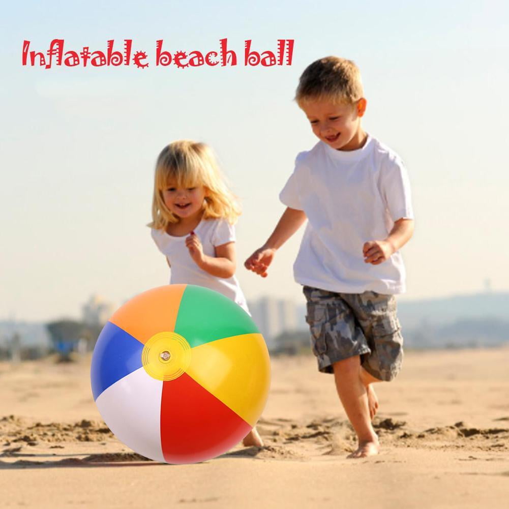 12 inch 6 color beach ball 6 color inflatable PVC ball water ball anti ...
