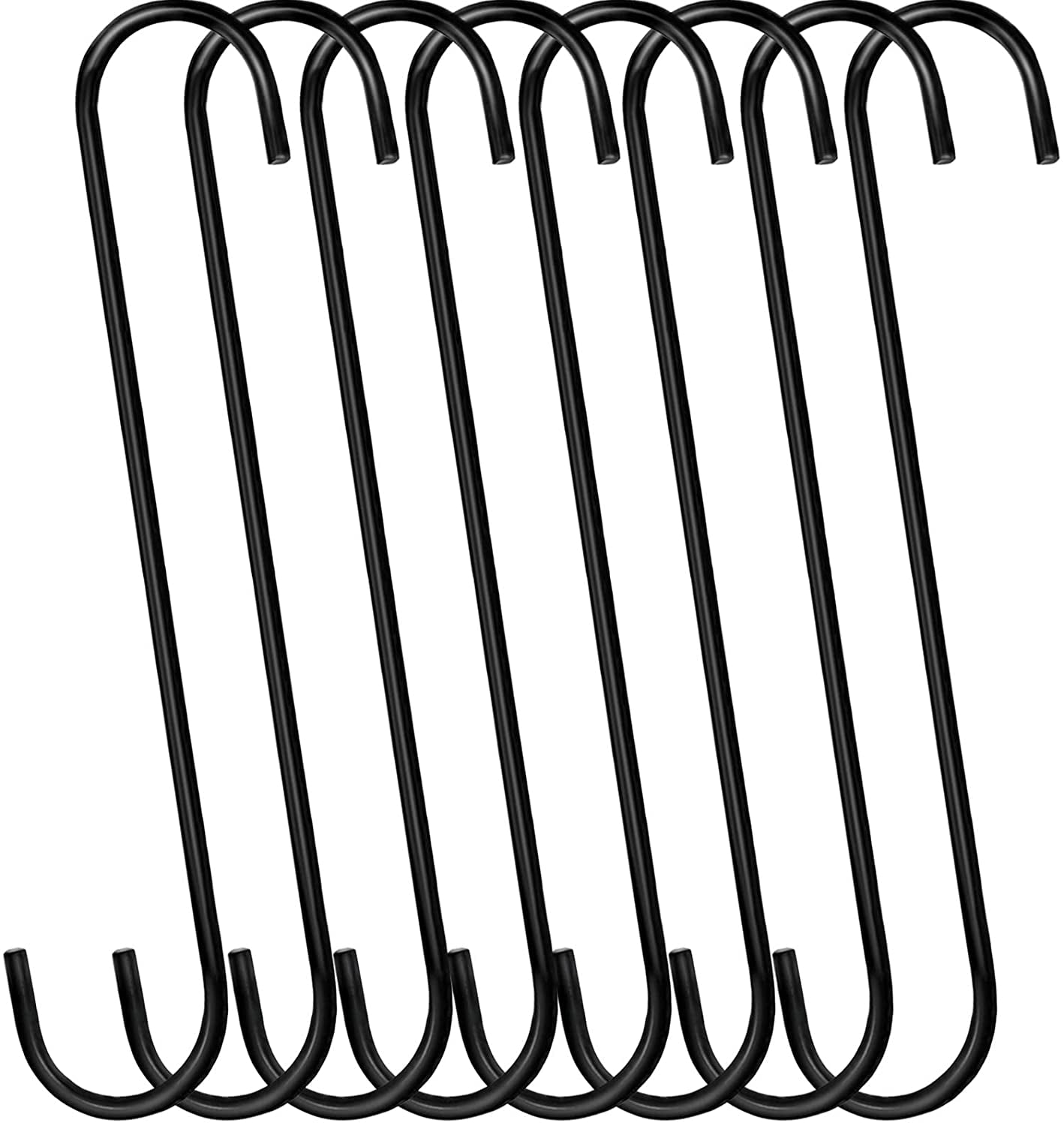 12 inch 8 Pack Extra Large S Hooks Heavy Duty Long S Hook for Hanging ...