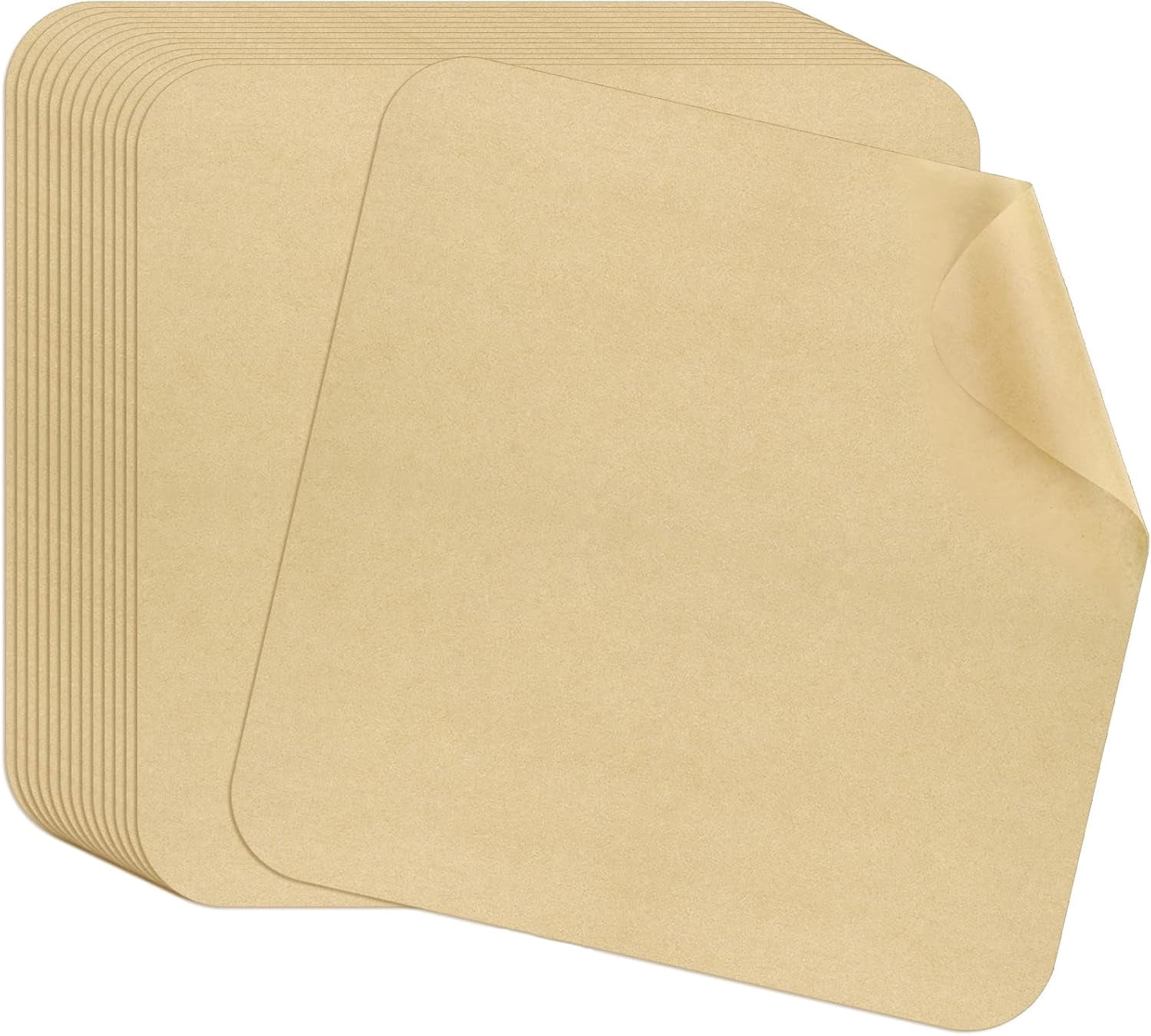 12 inch Air Fryer Paper Squares, 100 Sheets Unbleached Pre-Cut Baking ...