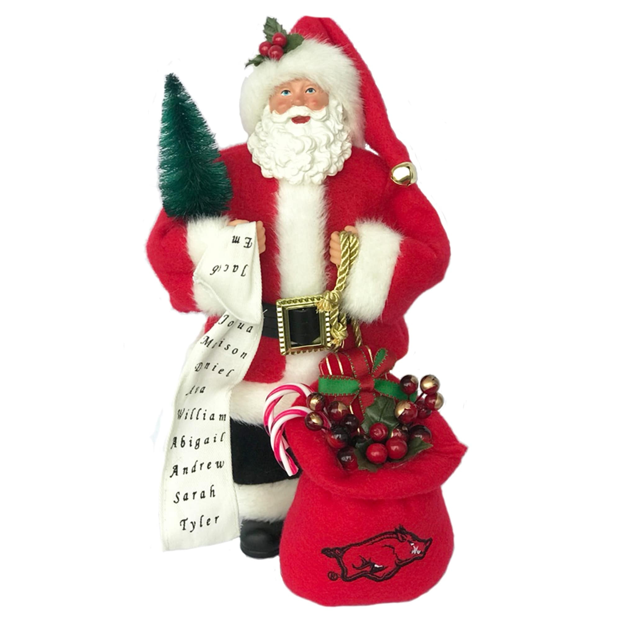 12 inch Arkansas Santa - red - Walmart.com