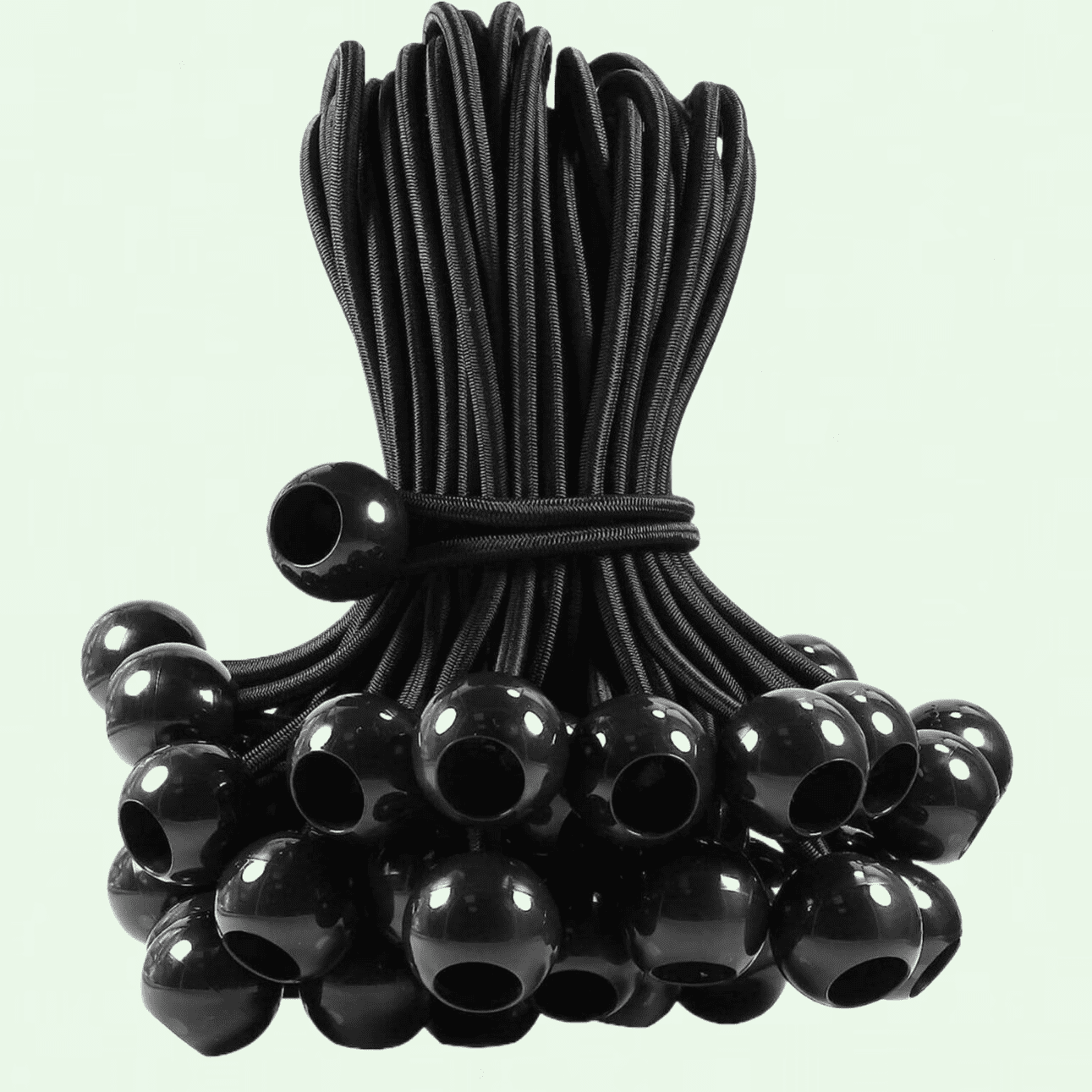 12 inch Ball Bungee Cords, Heavy Duty UV Resistant Tie Down Cord - Pack ...