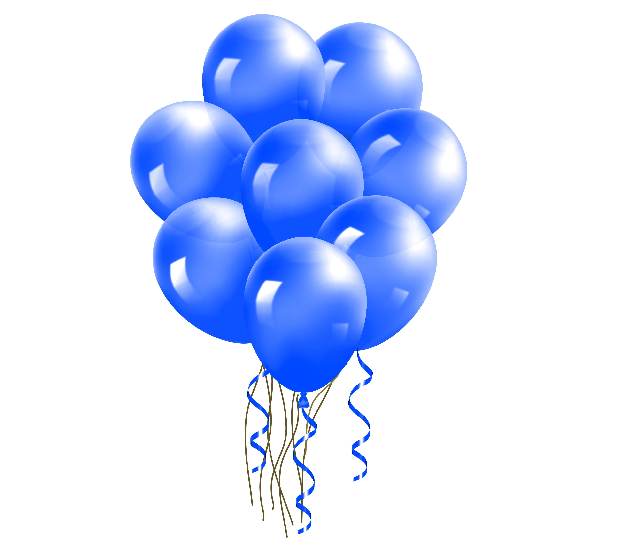 12 inch Balloons 100 pcs - blue - Walmart.com