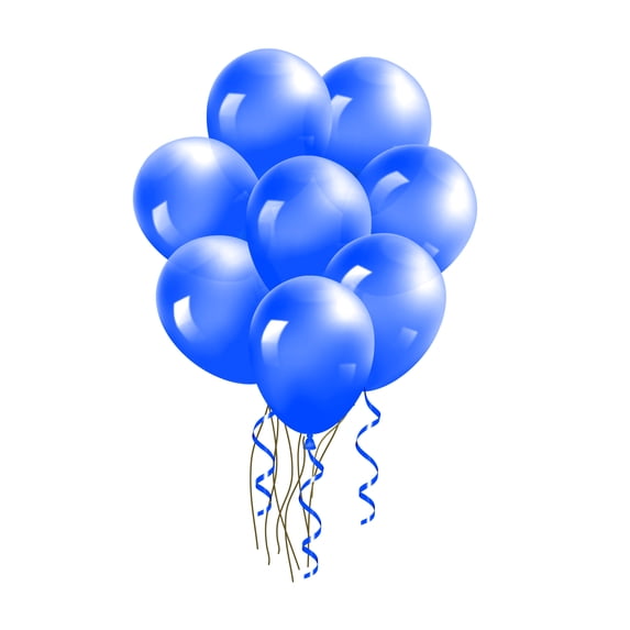 12 inch Balloons 100 pcs - blue - Walmart.com