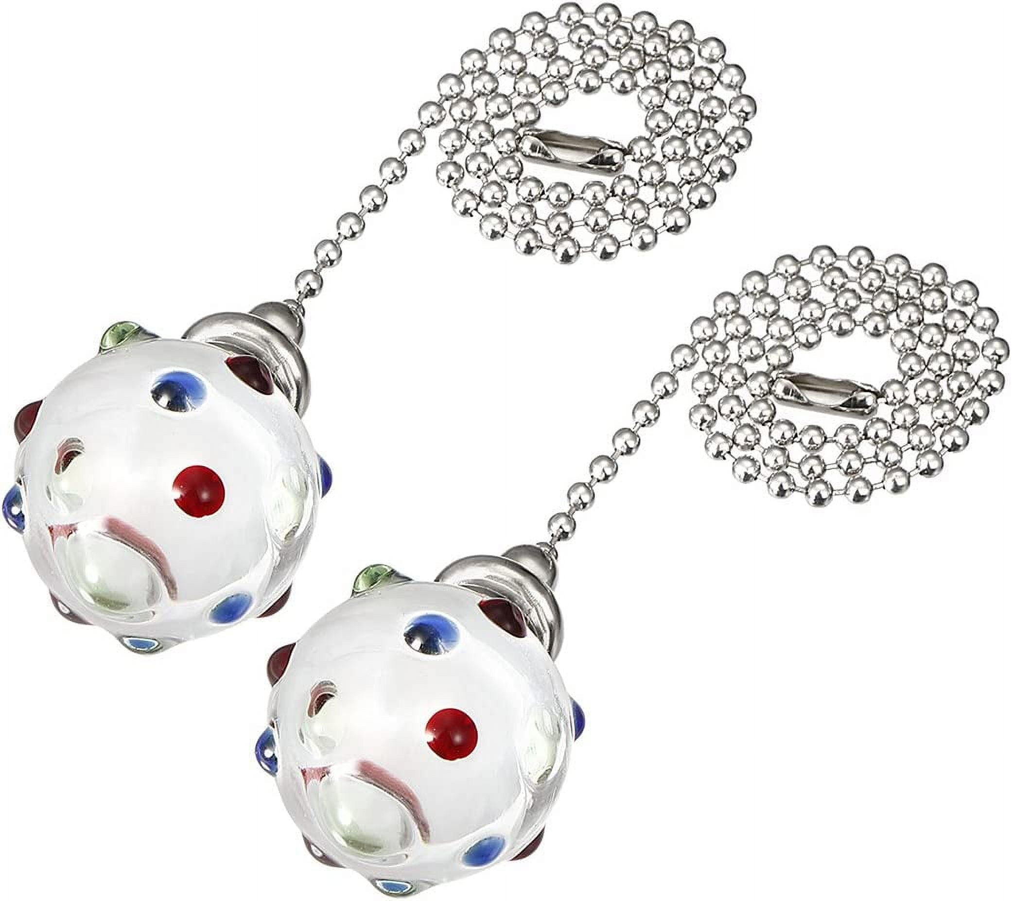 ® 12 inch Brushed Nickel Pull Chain Swirl Dots Glass Pendant for ...