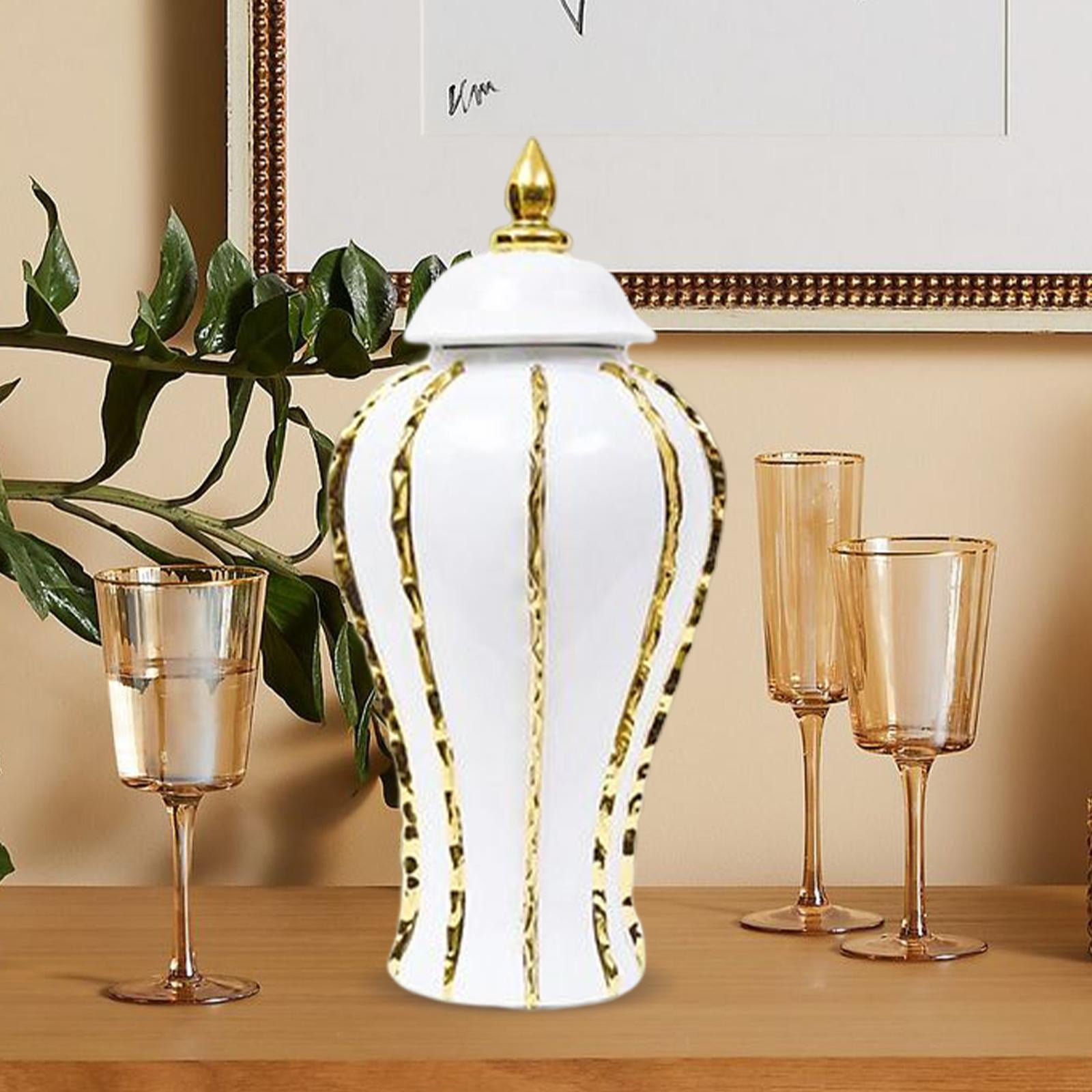 12 inch Ceramic Vase, Decorative Floral Piece for Home, Wedding, Living ...