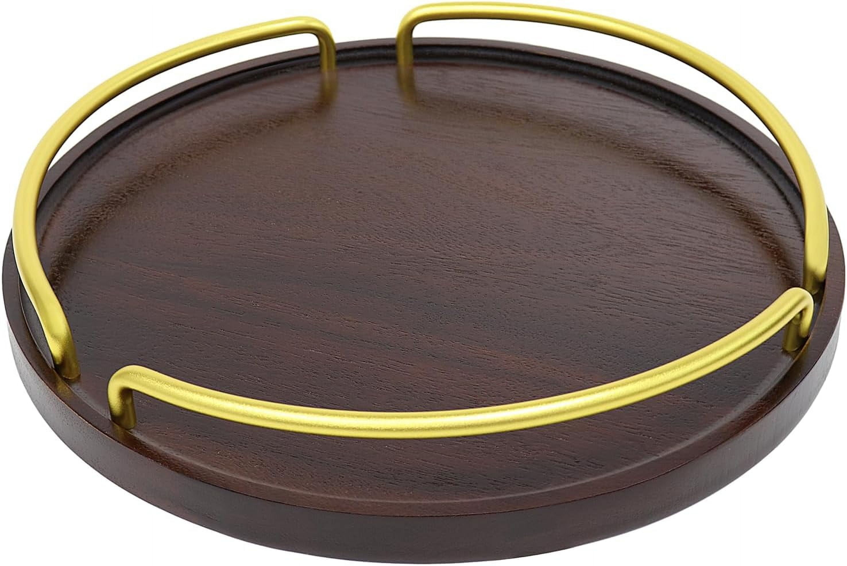 12-inch Decoratives Tray for Coffee Table, Small Round Tray for Home ...