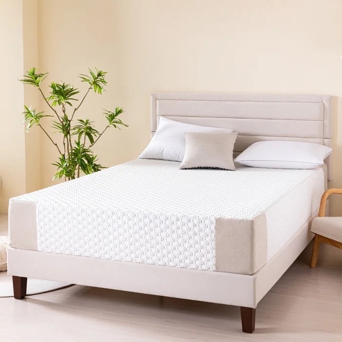 12 inch Full Size Gel Memory Foam Mattress, Medium Cool Infused ...