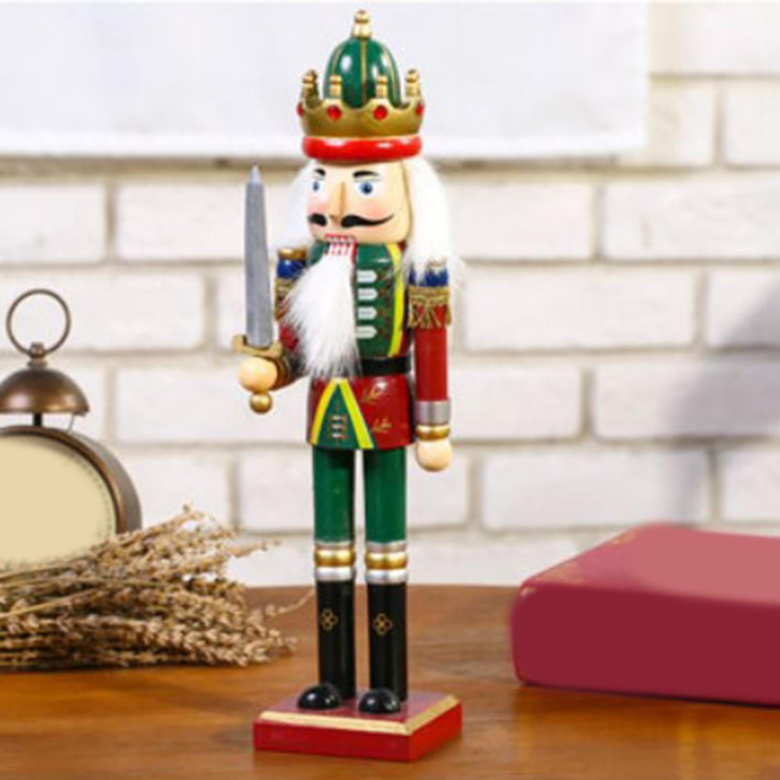 12 inch Height Wooden Nutcracker Soldier Ornaments Handcraft - Walmart.com