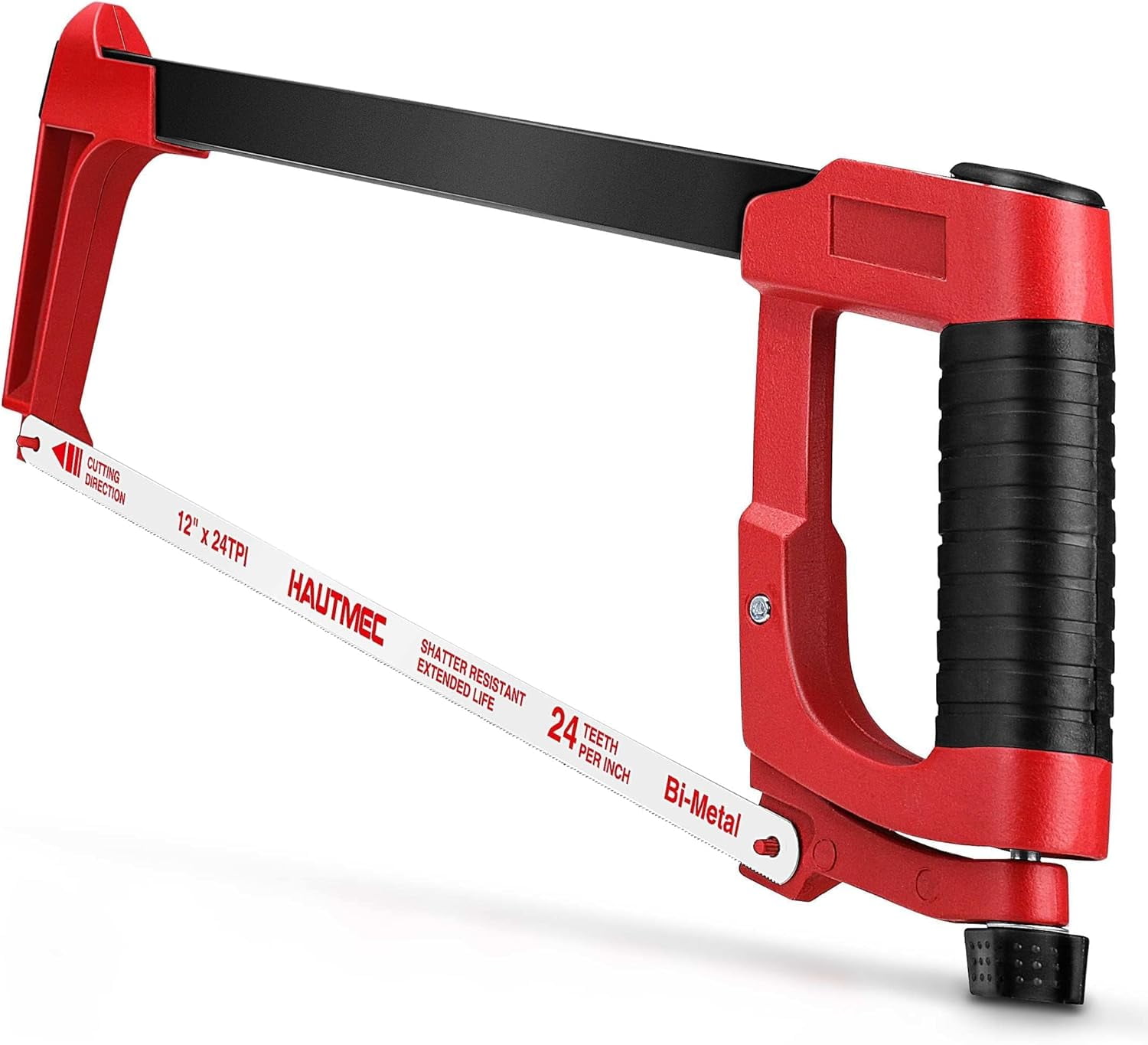 12 inch High-Tension Hacksaw With Blade Storage Heavy Duty Adjustable ...