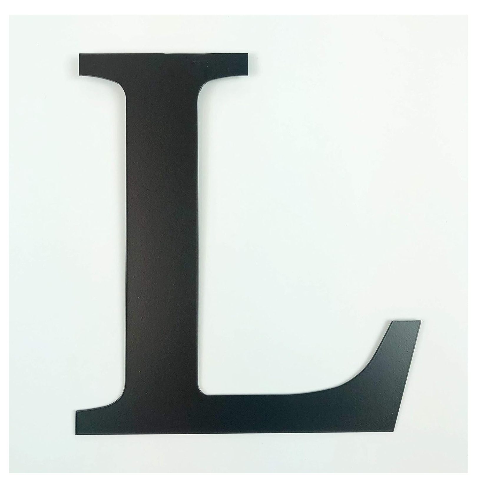 12 inch Initial Letter A-Z Handmade Wrought Iron Metal Scrolled Signage ...
