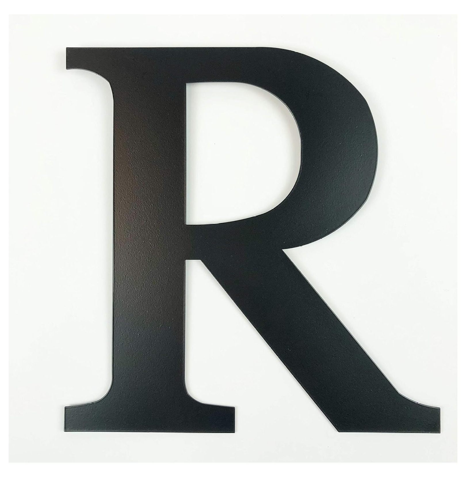 12 inch Initial Letter A-Z Handmade Wrought Iron Metal Scrolled Signage ...