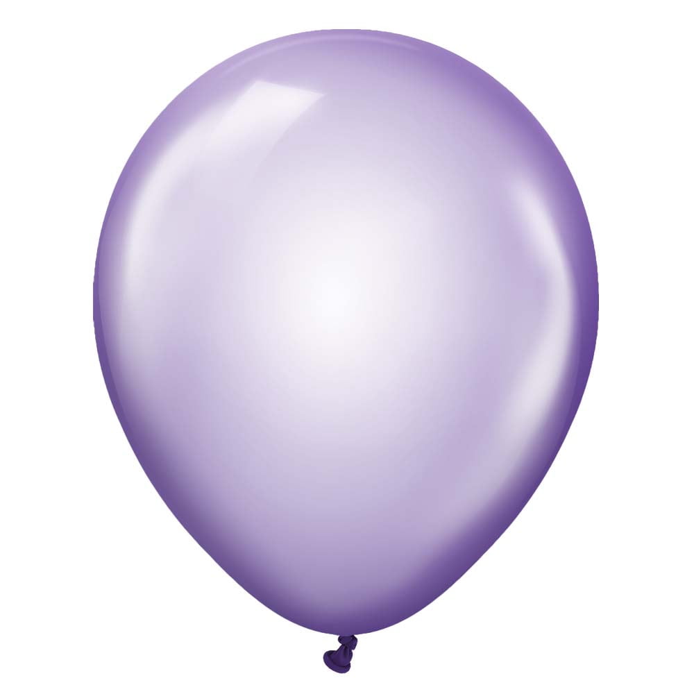 12 inch Kalisan Crystal Violet Latex Balloons (10 Pack) - Party ...