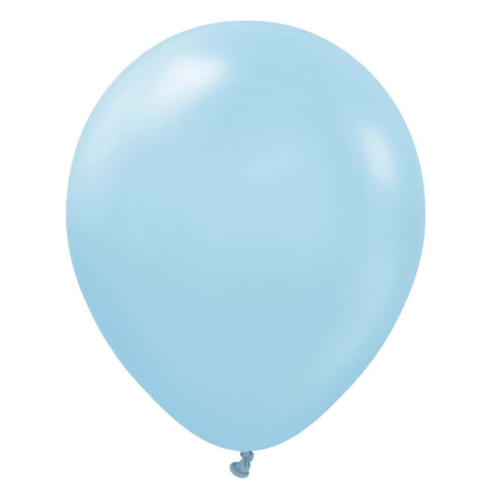 12 inch Kalisan Macaron Blue Latex Balloons (100 Pack) - Party Supplies ...