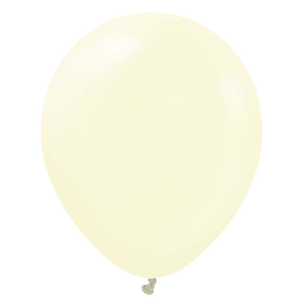 12 inch Kalisan Macaron Pale Yellow Latex Balloons (10 Pack) - Party ...