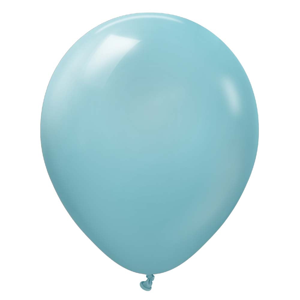 12 inch Kalisan Retro Blue Glass Latex Balloons (10 Pack) - Party ...